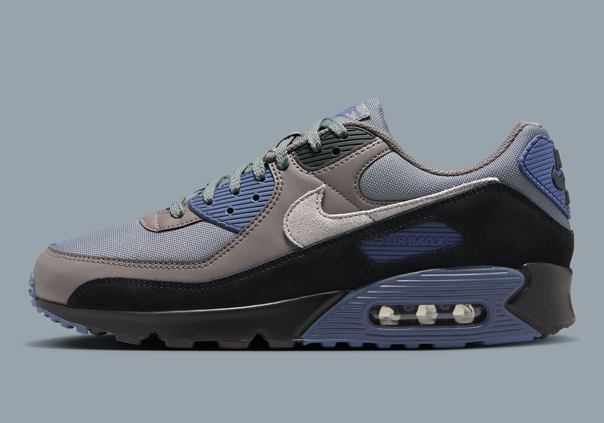 Nike Air Max 90 "Smoke Grey/Diffused Blue" IB6392-001 | SneakerNews.com
