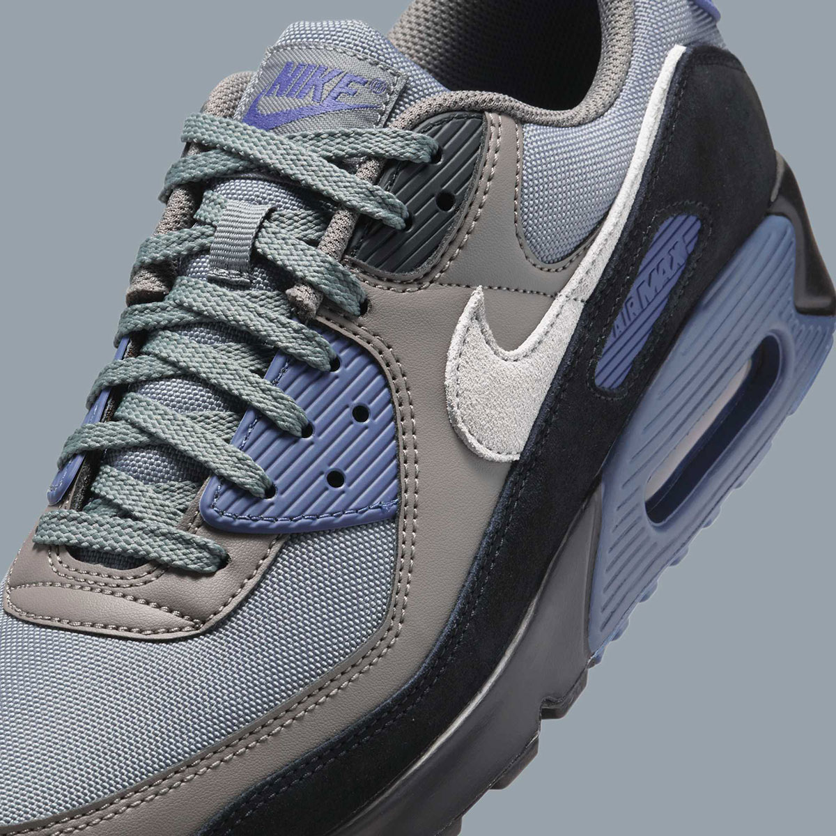 Nike Air Max 90 "Smoke Grey/Diffused Blue" IB6392-001 | SneakerNews.com