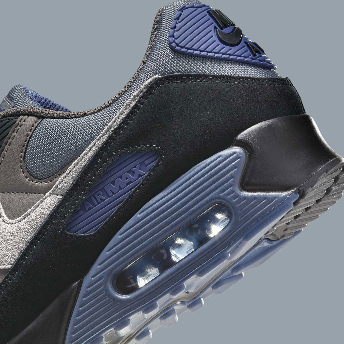 Nike Air Max 90 "Smoke Grey/Diffused Blue" IB6392-001 | SneakerNews.com
