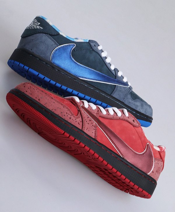 Travis Scott "Lobster" Jordan 1 Low Customs | SneakerNews.com