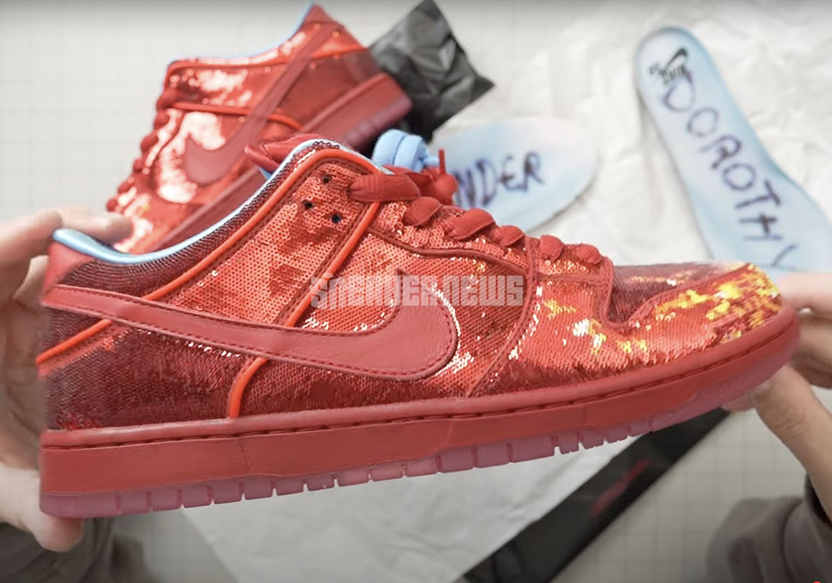 Wizard Of Oz Nike SB Dunks Red Slippers | SneakerNews.com