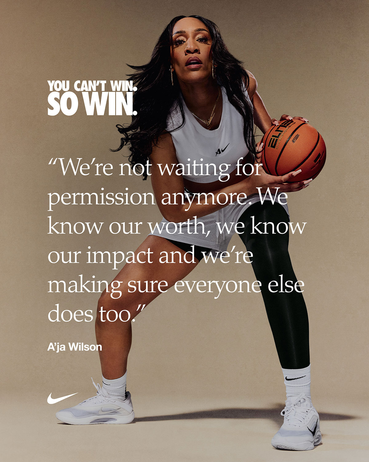 A'ja Wilson Nike A'One White/Black | SneakerNews.com