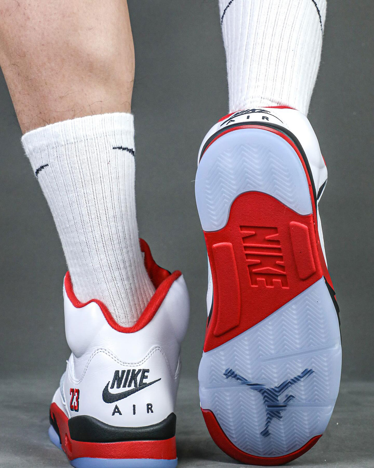 Fire Red Jordan 5 Black Tongue HQ7978-101 | SneakerNews.com