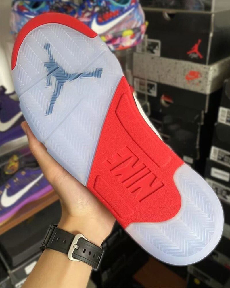 Fire Red Jordan 5 Black Tongue HQ7978-101 | SneakerNews.com