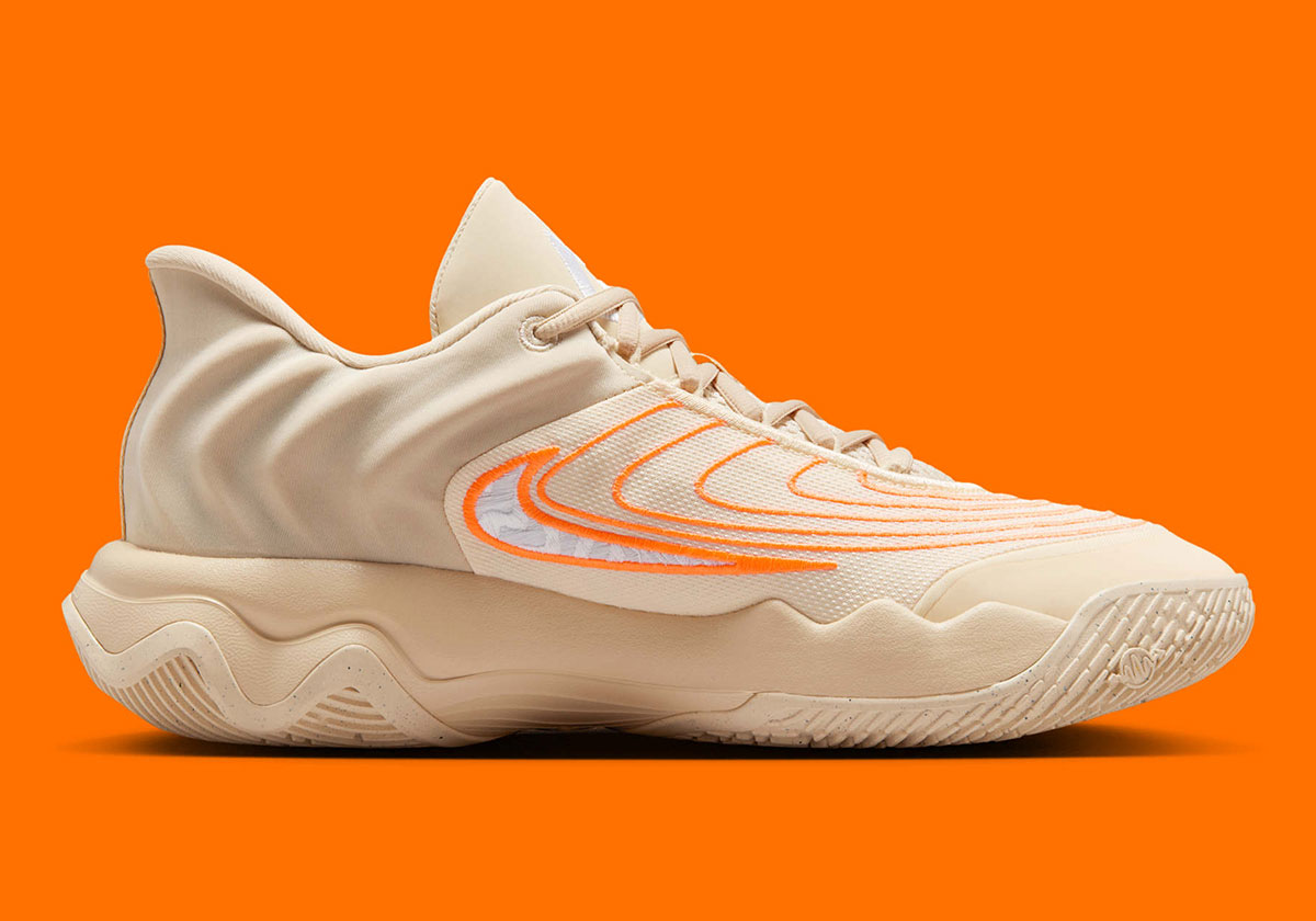 Nike Giannis Immortality 4 "Light Khaki/Alabaster/Total Orange" FQ3680-200 | SneakerNews.com
