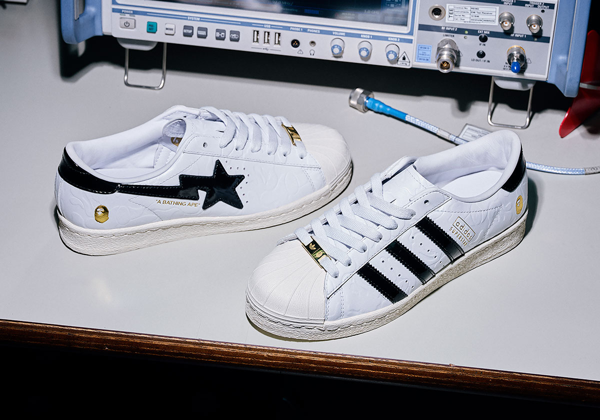 adidas Bape Shark Hoodie Superstar Release Date | SneakerNews.com