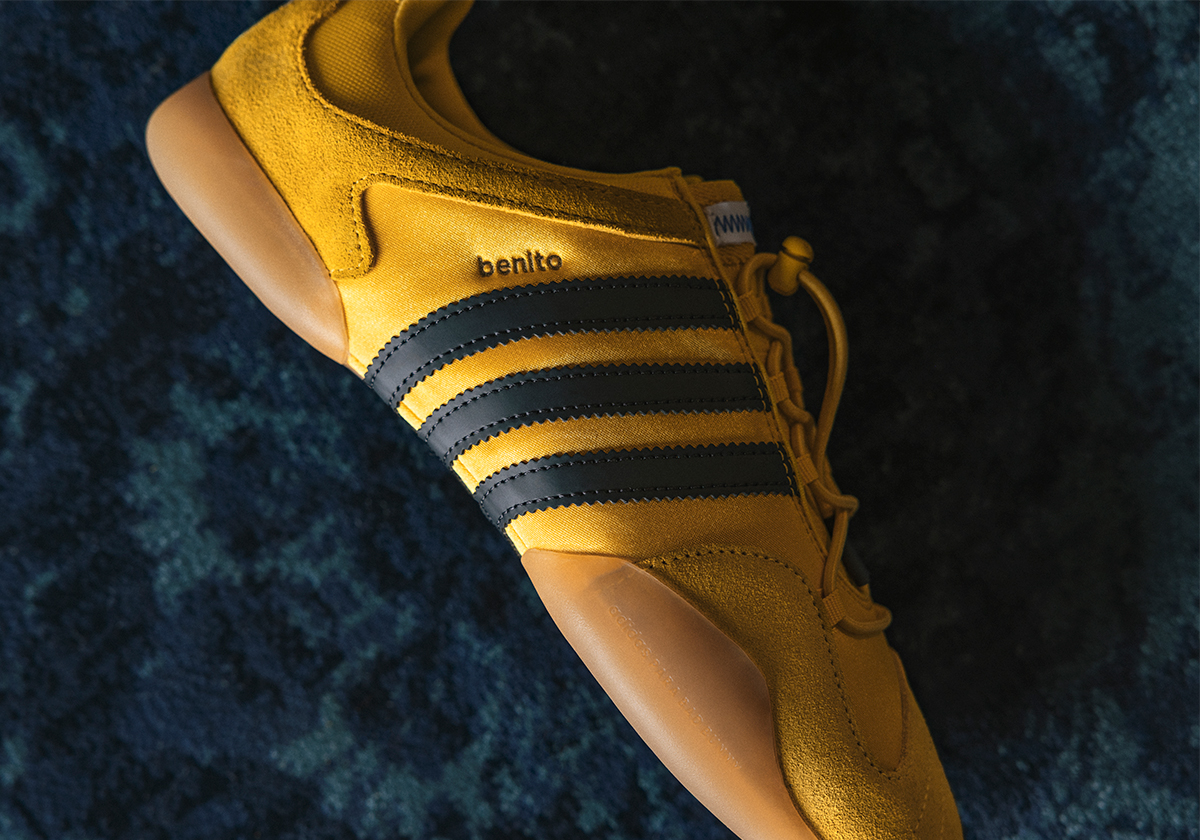 Bad Bunny Ballerina adidas Gold JQ9230 | SneakerNews.com