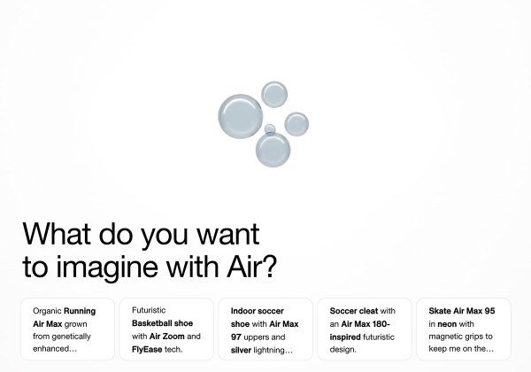 Nike AIR Imagination A.I. Platform | SneakerNews.com