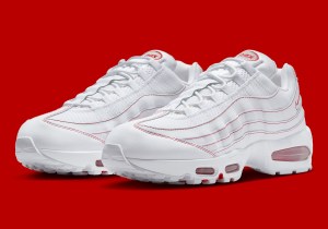 Nike Air Max 95 "White/University Red" IB7936-100 | SneakerNews.com