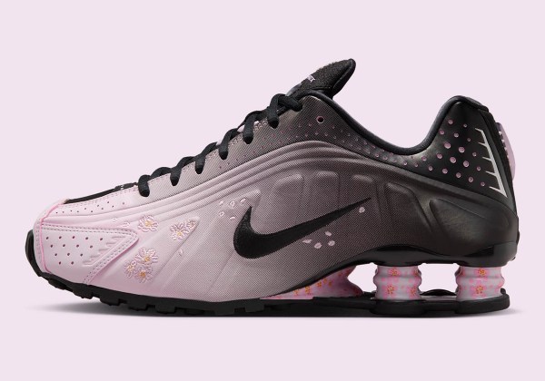 Cherry Blossoms Nike Shox R4 IB8872-600 SneakerNews.com