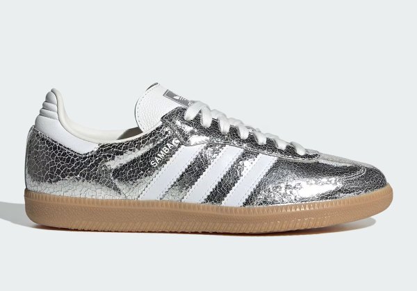adidas Samba Cracked Metallic JR0035 | SneakerNews.com