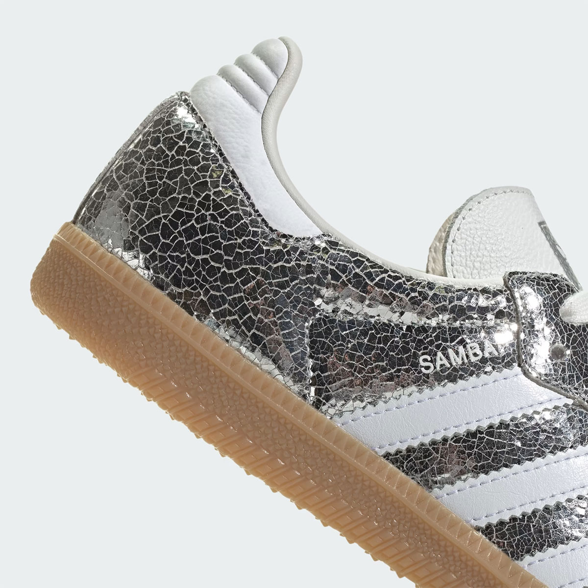adidas Samba Cracked Metallic JR0035 | SneakerNews.com