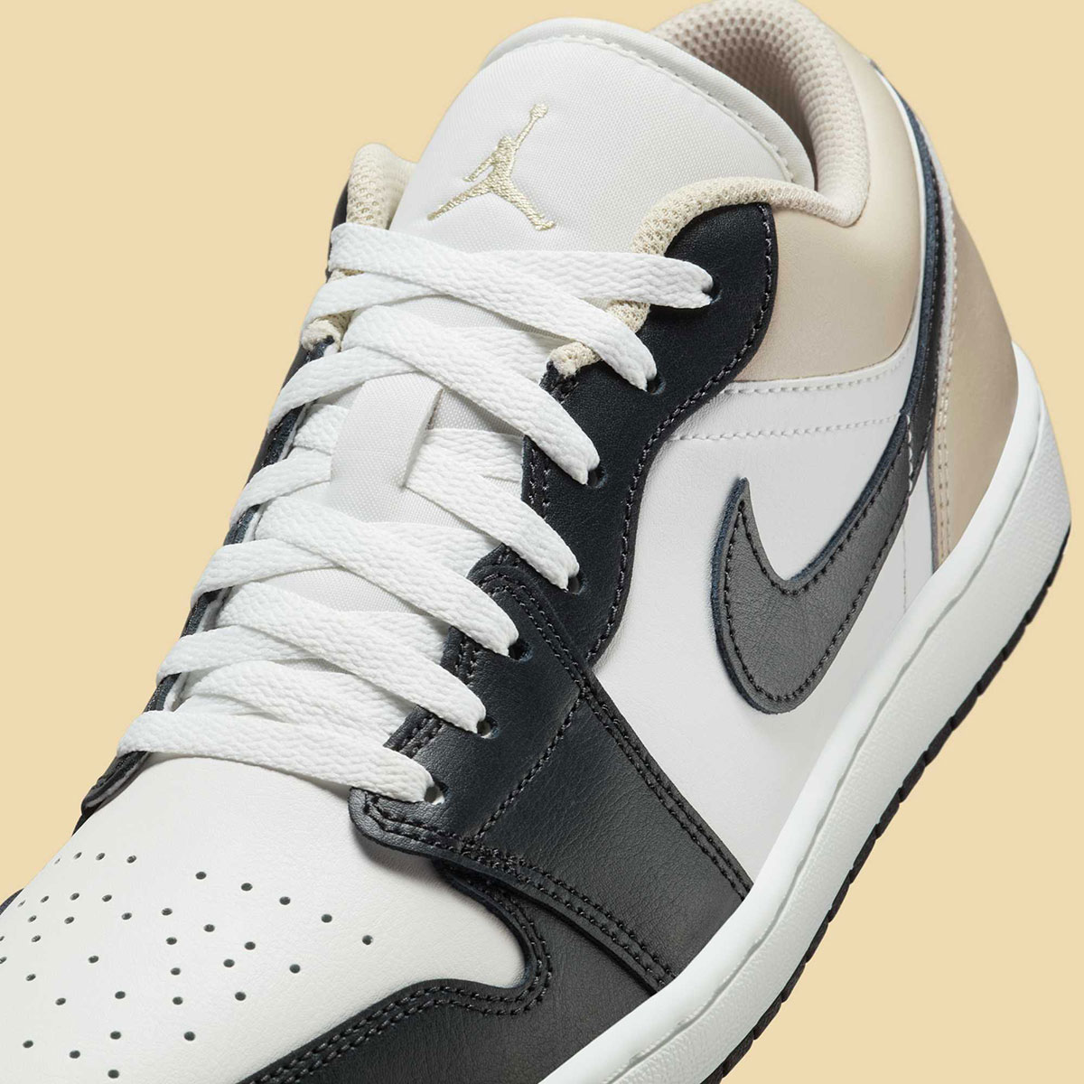 Air Jordan 1 Low "Black Toe" Tan 553558-153 | SneakerNews.com