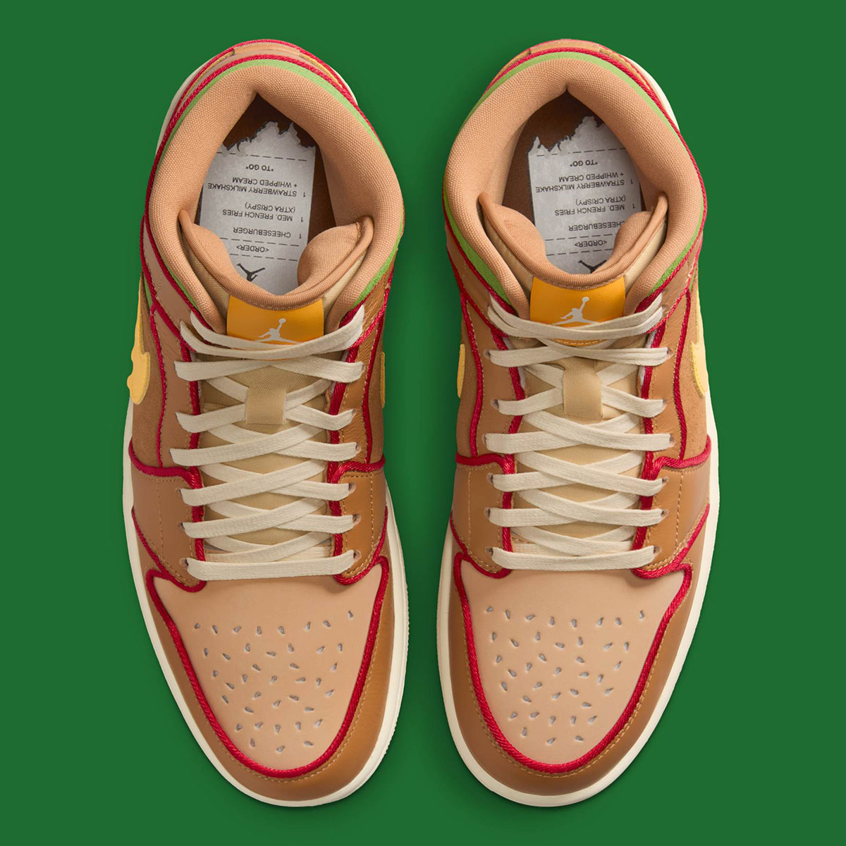 Air Jordan 1 Mid "Cheeseburger" IB7403-224 | SneakerNews.com