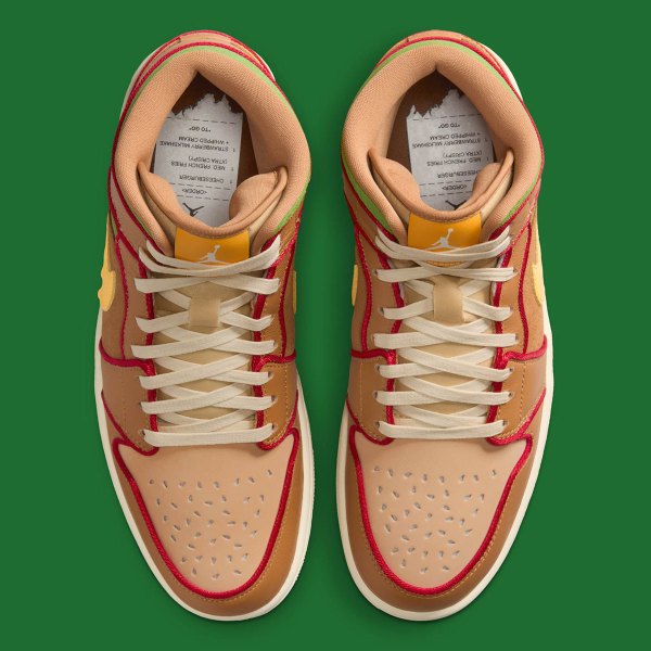 Air Jordan 1 Mid "Cheeseburger" IB7403-224 | SneakerNews.com