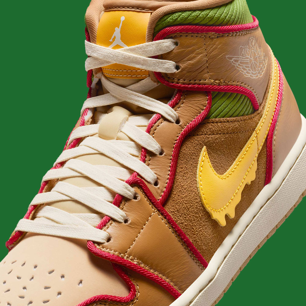 Air Jordan 1 Mid "Cheeseburger" IB7403-224 | SneakerNews.com