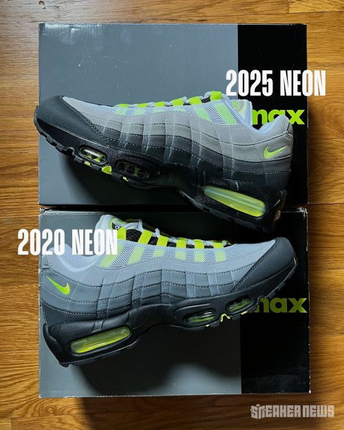 Nike Air Max 95 OG Neon Comparison | SneakerNews.com