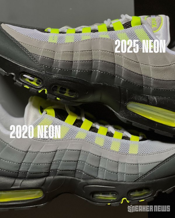Nike Air Max 95 OG Neon Comparison | SneakerNews.com