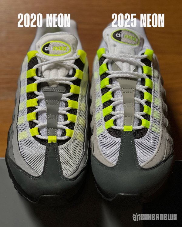 Nike Air Max 95 OG Neon Comparison | SneakerNews.com