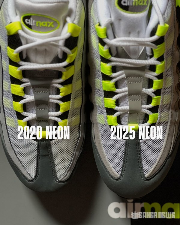 Nike Air Max 95 OG Neon Comparison | SneakerNews.com