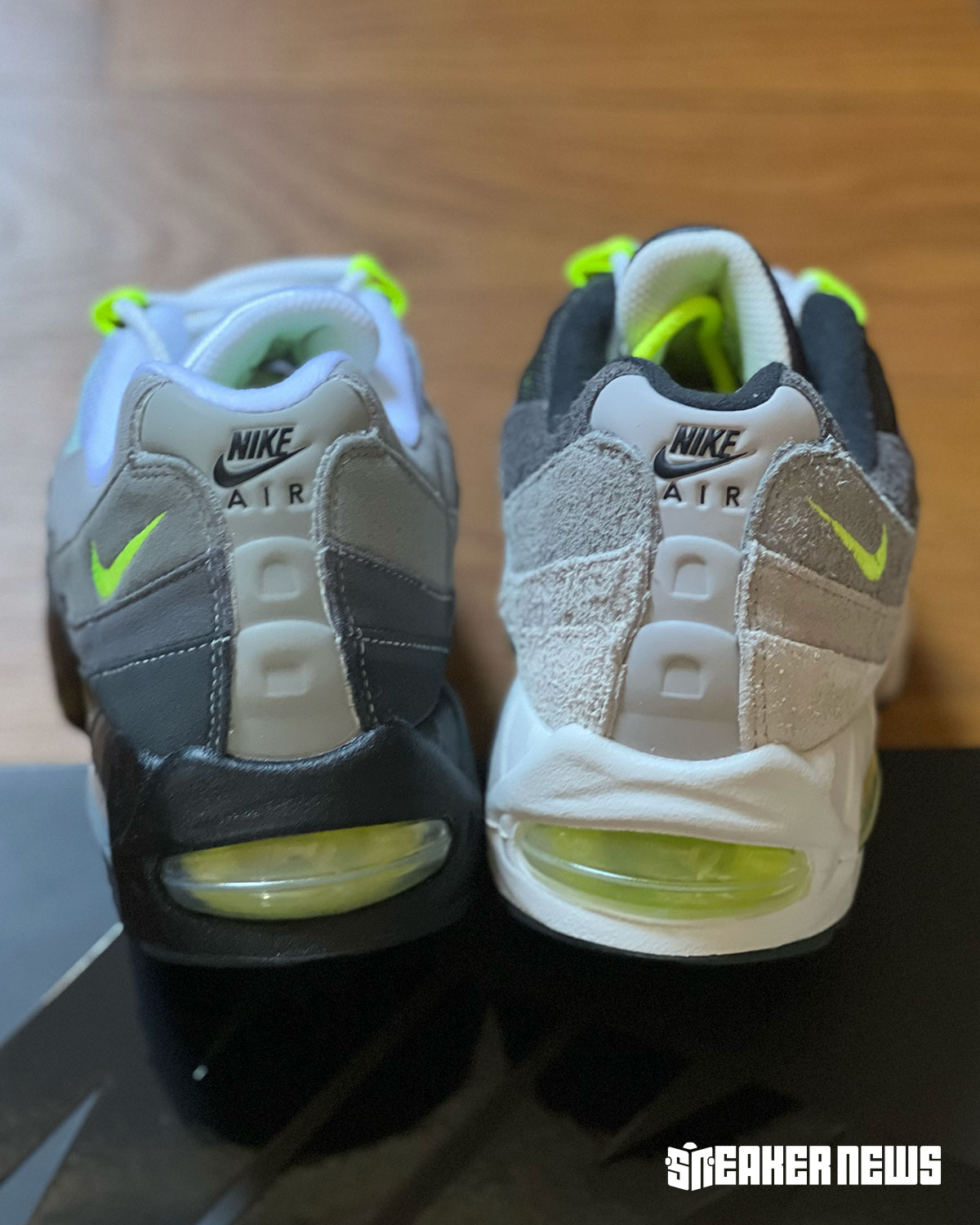 Nike Air Max 95 OG "Neon" Comparison | SneakerNews.com