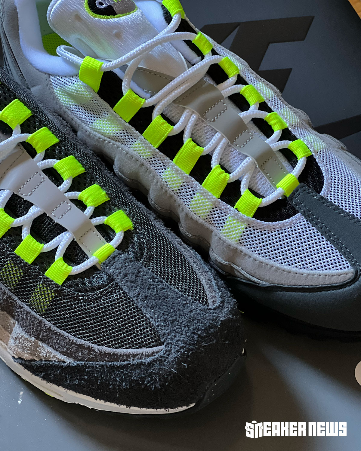 Nike Air Max 95 OG "Neon" Comparison | SneakerNews.com