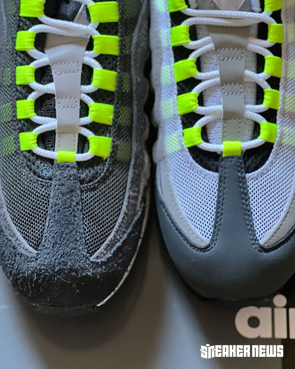 Nike Air Max 95 OG "Neon" Comparison | SneakerNews.com