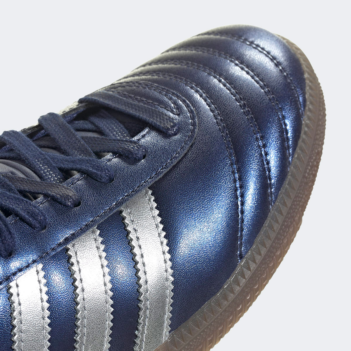 adidas Samba "Metallic Blue" JR2180 | SneakerNews.com
