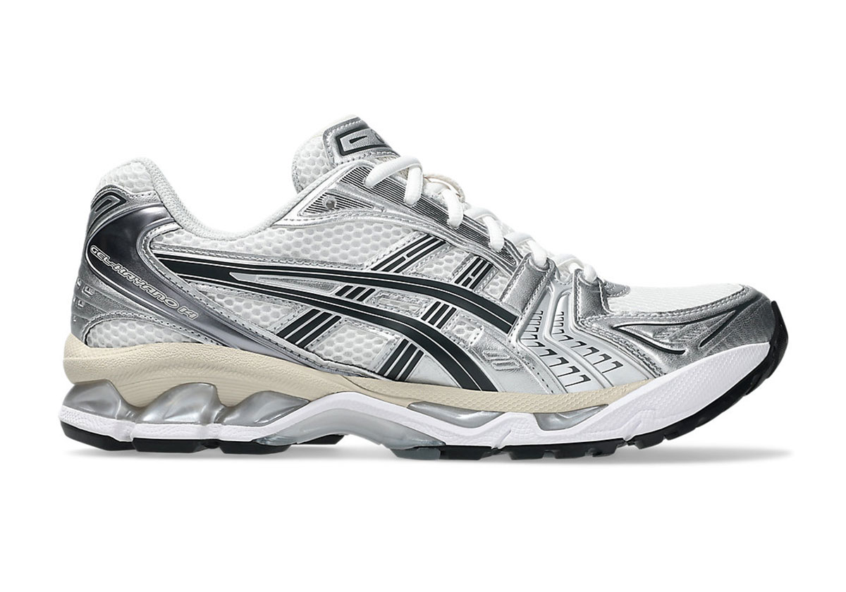 ASICS GEL-Kayano 14 White/Silver/Khaki 1203A537-110 | SneakerNews.com