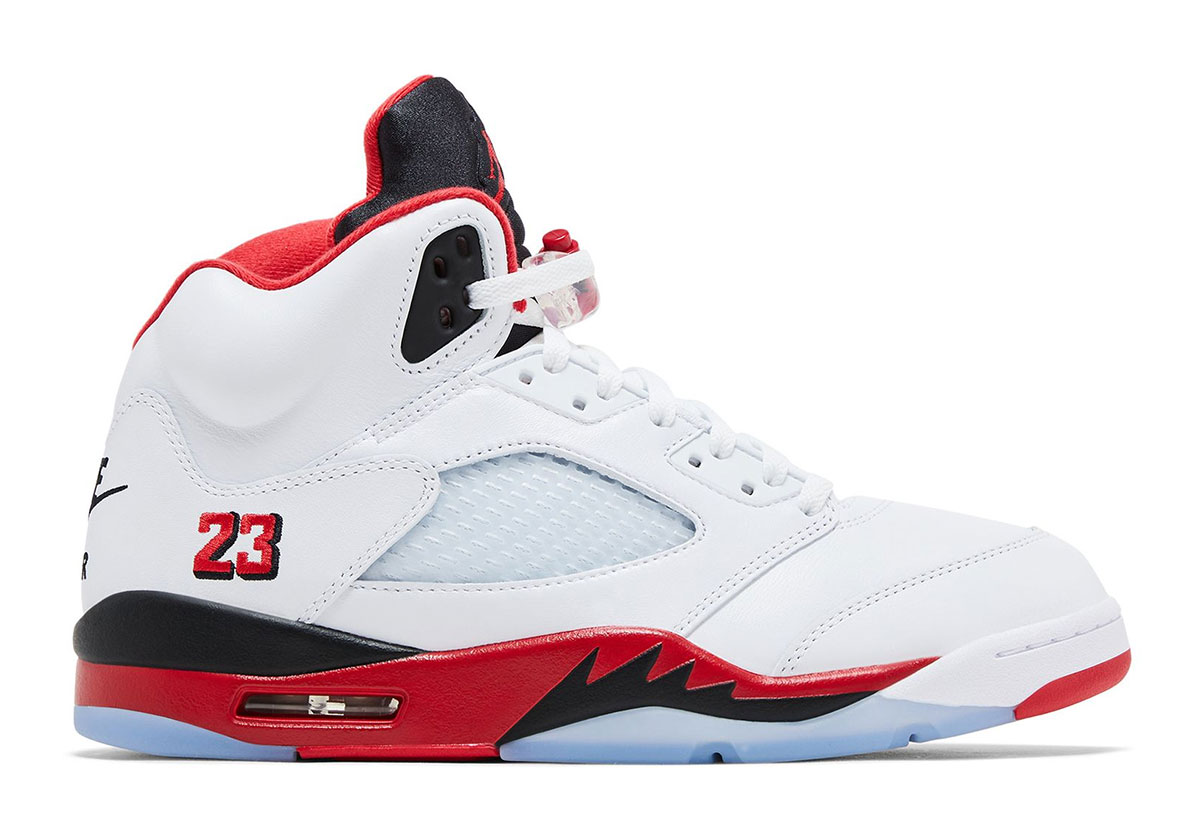 Fire Red Jordan 5s 2025 Release Info | SneakerNews.com