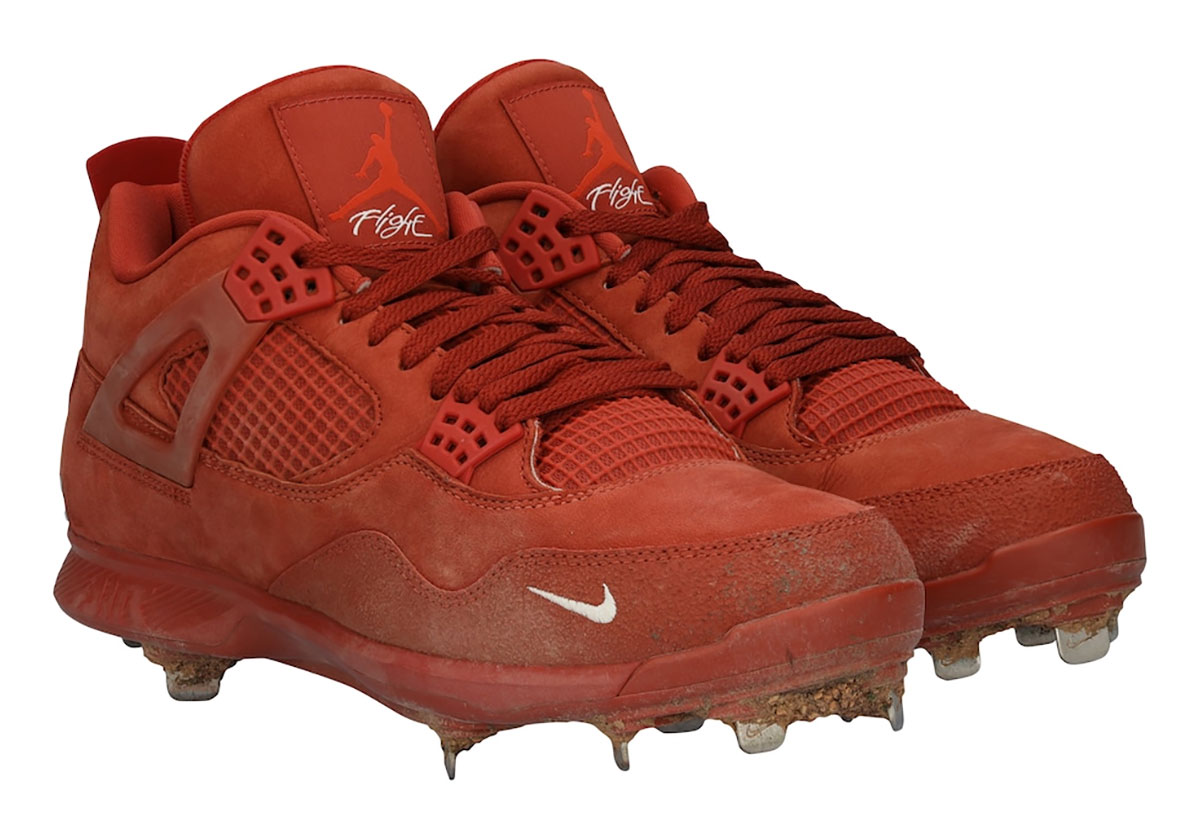 Mookie Betts Nigel Sylvester Jordan 4 Cleats | SneakerNews.com