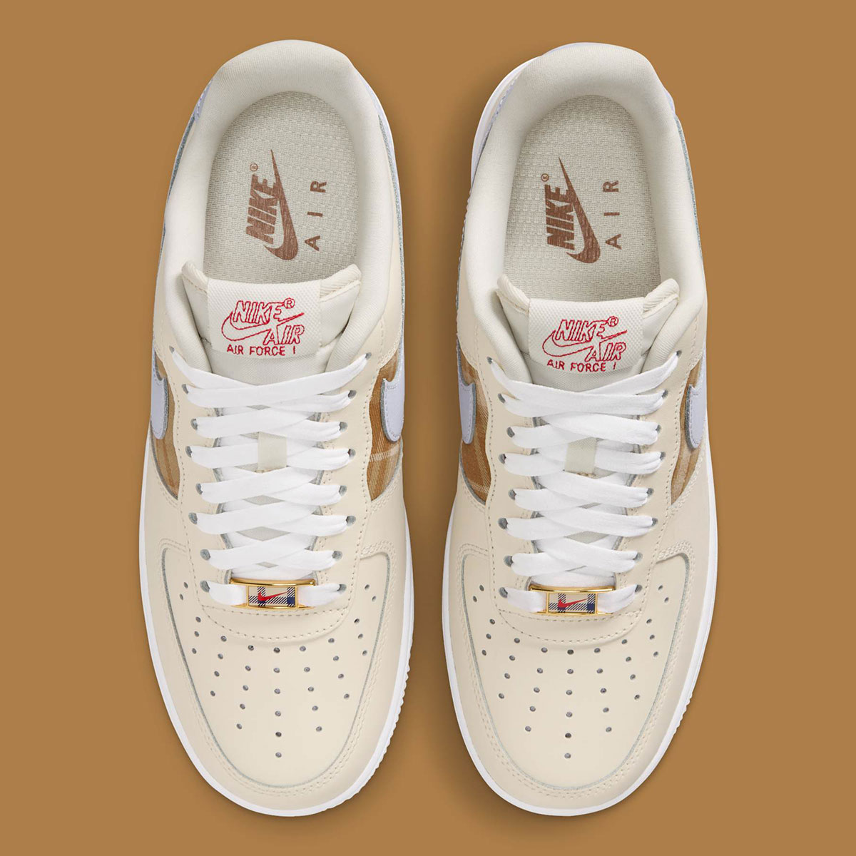 Nike Air Force 1 Plaid Brown IH7352-001 | SneakerNews.com