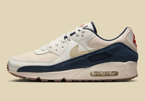 Nike Air Max 90 "Pale Ivory/Thunder Blue" IH4379-110 | SneakerNews.com