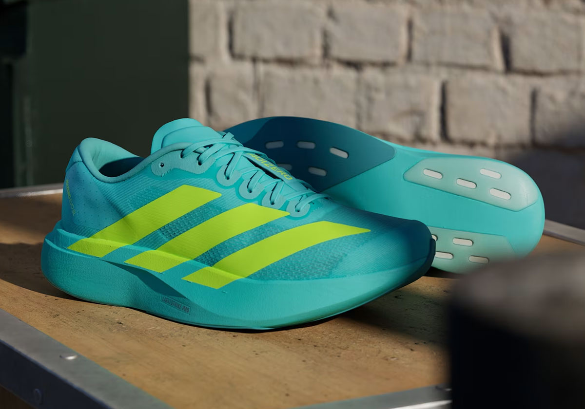 adidas adiZero EVO SL Flash Aqua JS4506 | SneakerNews.com