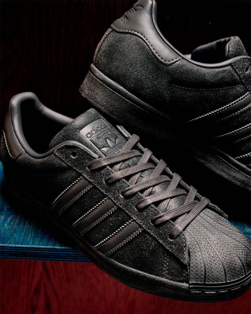 Size? adidas Superstar Premium Black | SneakerNews.com