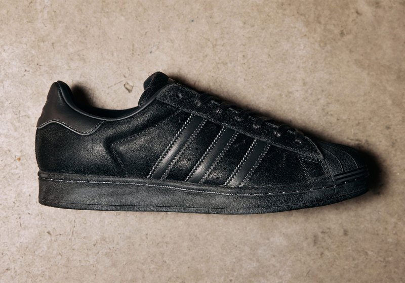 Size? adidas Superstar Premium Black | SneakerNews.com