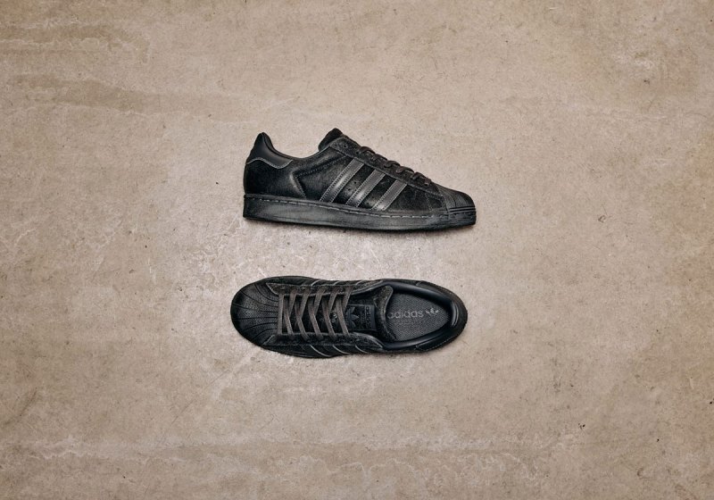 Size? adidas Superstar Premium Black | SneakerNews.com