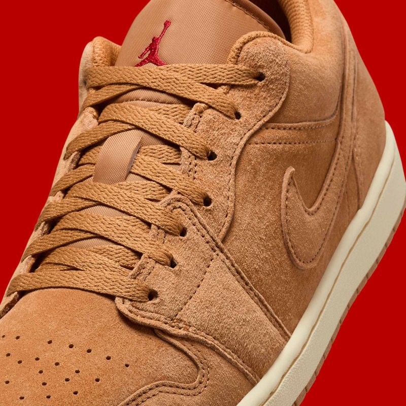 Air Jordan 1 Low "Flax/Varsity Red" HV4089-200 | SneakerNews.com