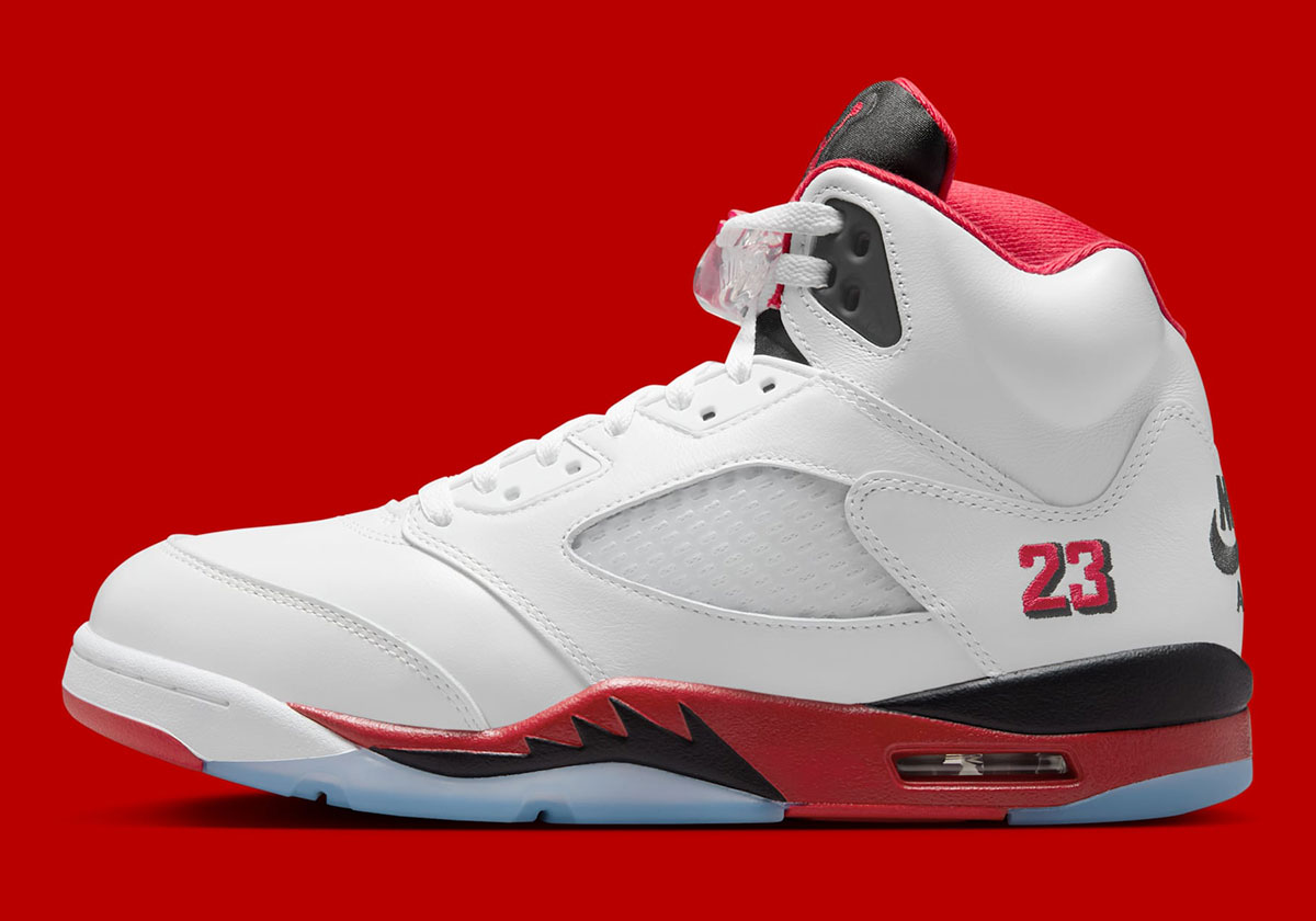Air Jordan 5 "Fire Red" Black Tongue 2025 | SneakerNews.com