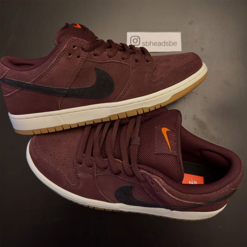 Nike SB Dunk Low Pro ISO Orange Label "Burgundy" | SneakerNews.com