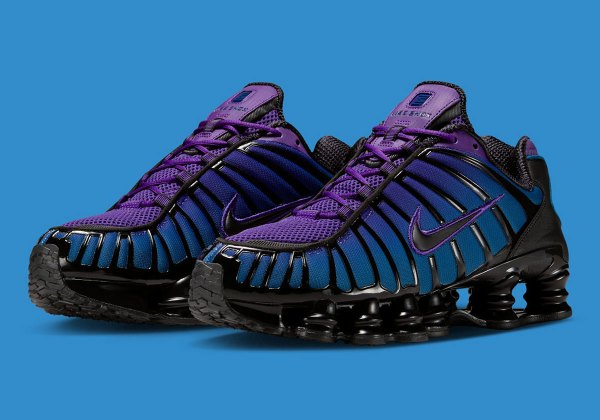 Nike Shox TL "Voltage Purple/Blue Force" AV3595-500 | SneakerNews.com