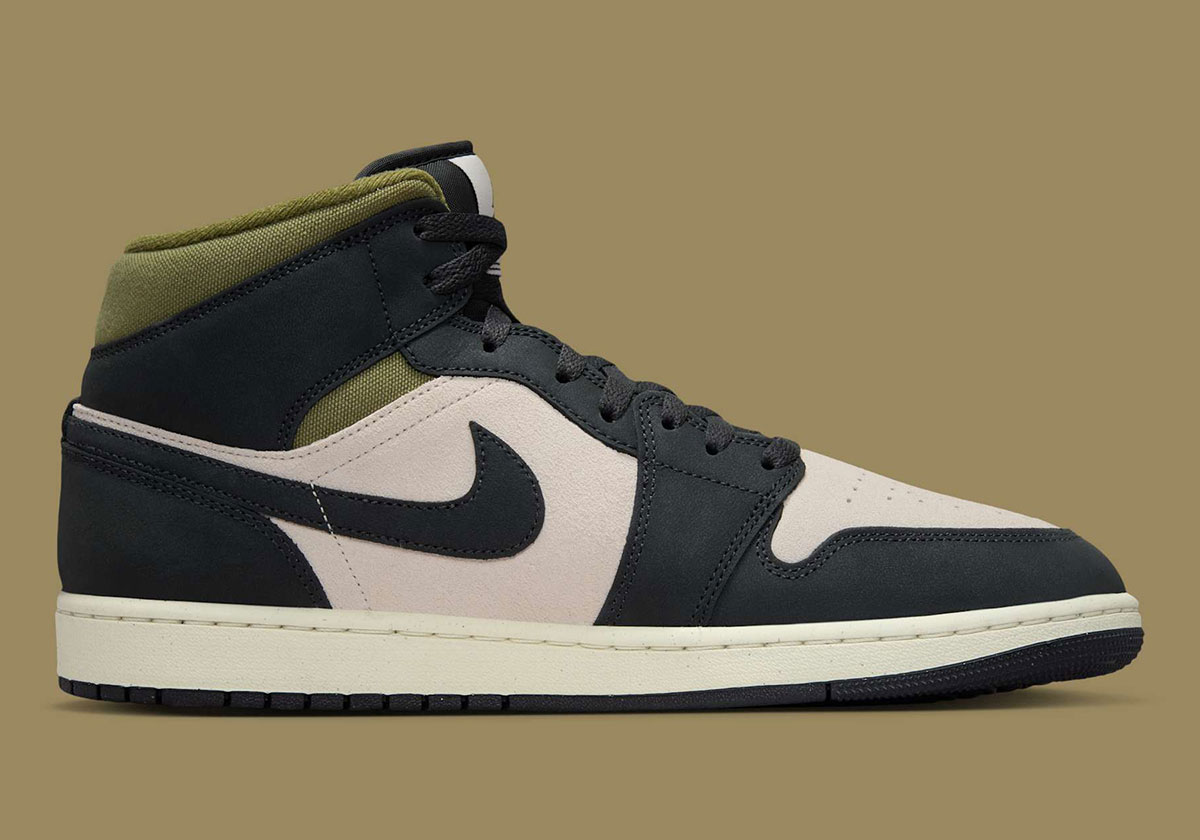 Air Jordan 1 Mid Medium Olive HV4091-102 | SneakerNews.com