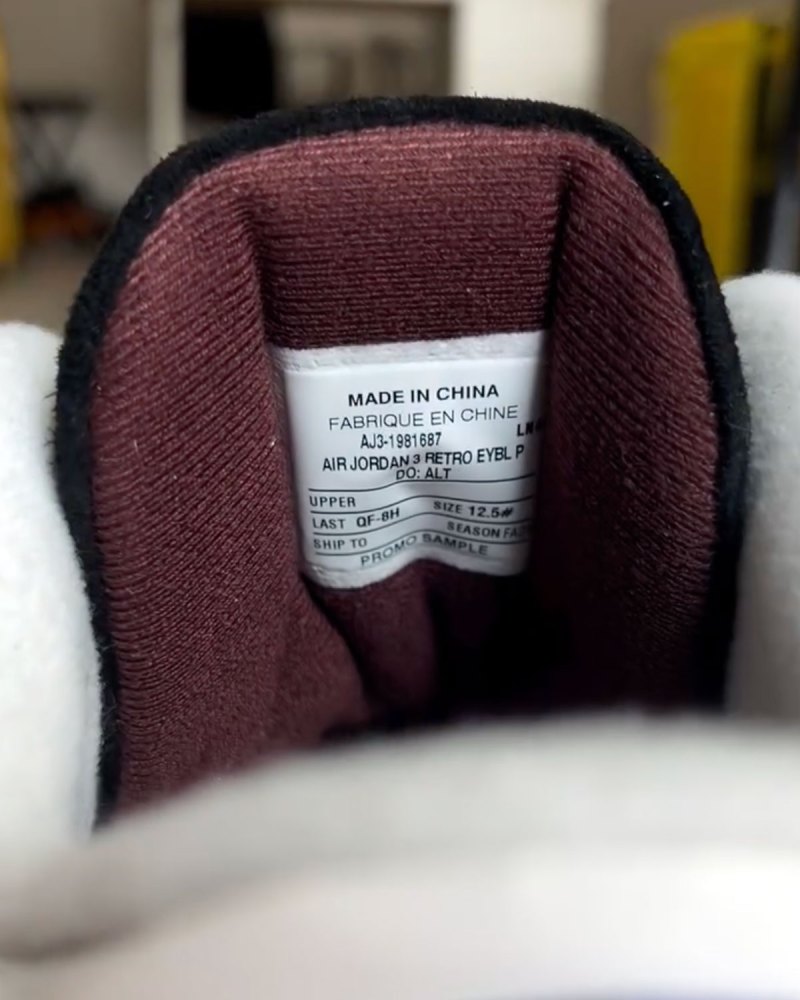 Air Jordan 3 "EYBL" Sample | SneakerNews.com