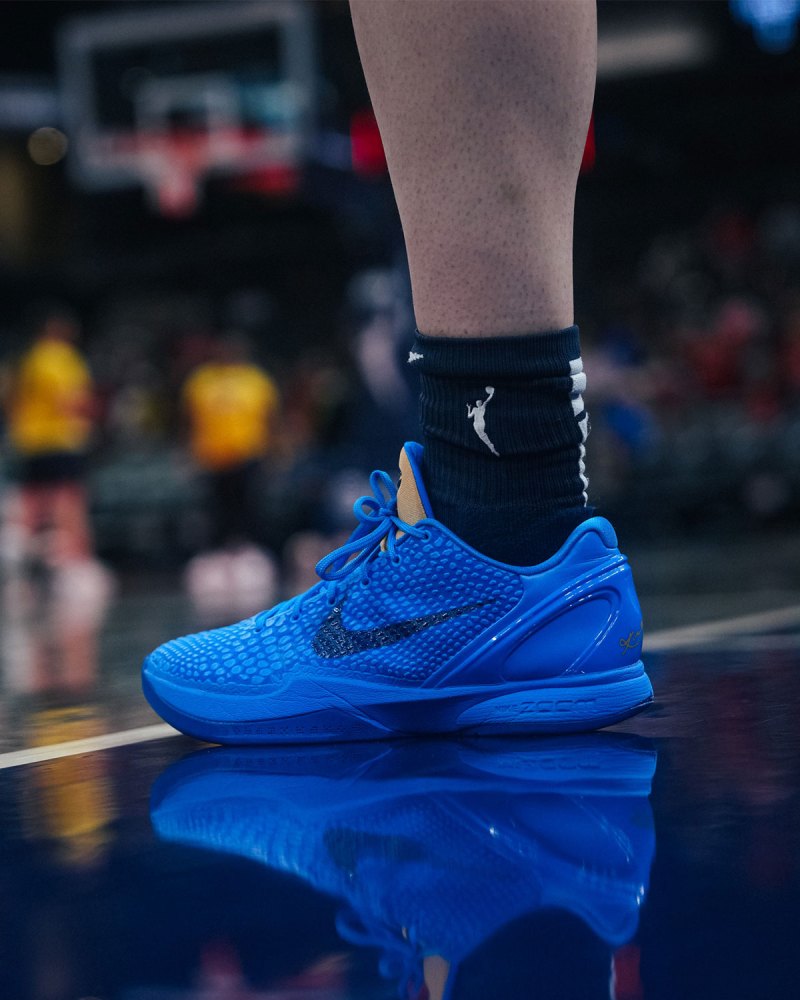 Caitlin Clark Nike Kobe 6 "Cookie Monster" PE | SneakerNews.com