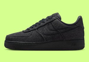 Nike Air Force 1 Black Denim IM7809-010 | SneakerNews.com