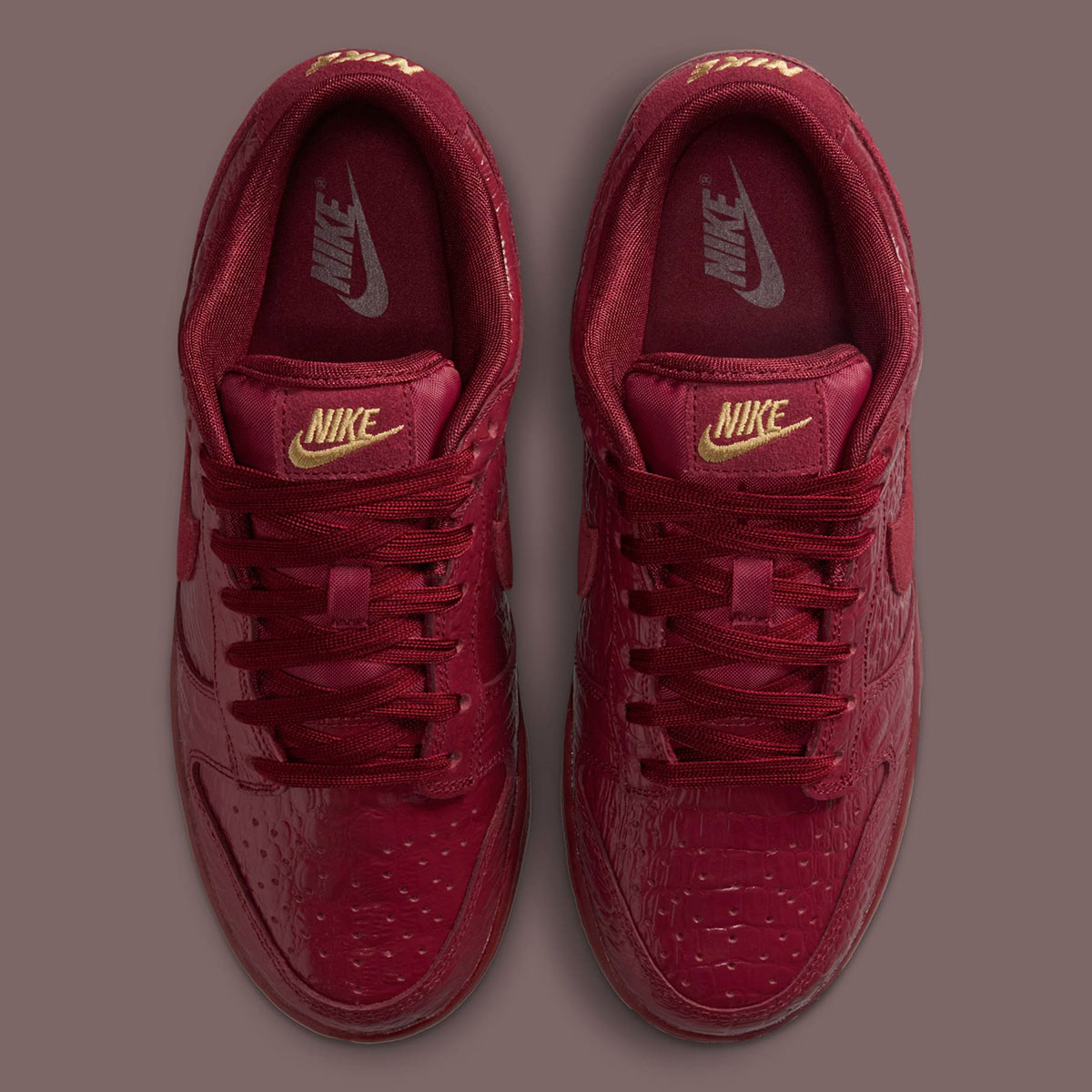 Nike Dunk Low Croc Skin Team Red | SneakerNews.com