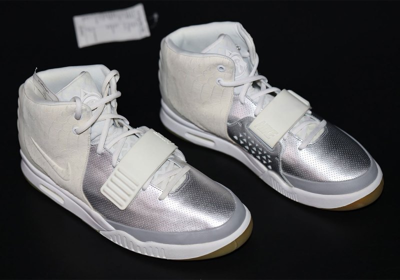 Nike Air Yeezy 2 "Metallic Silver" Sample | SneakerNews.com