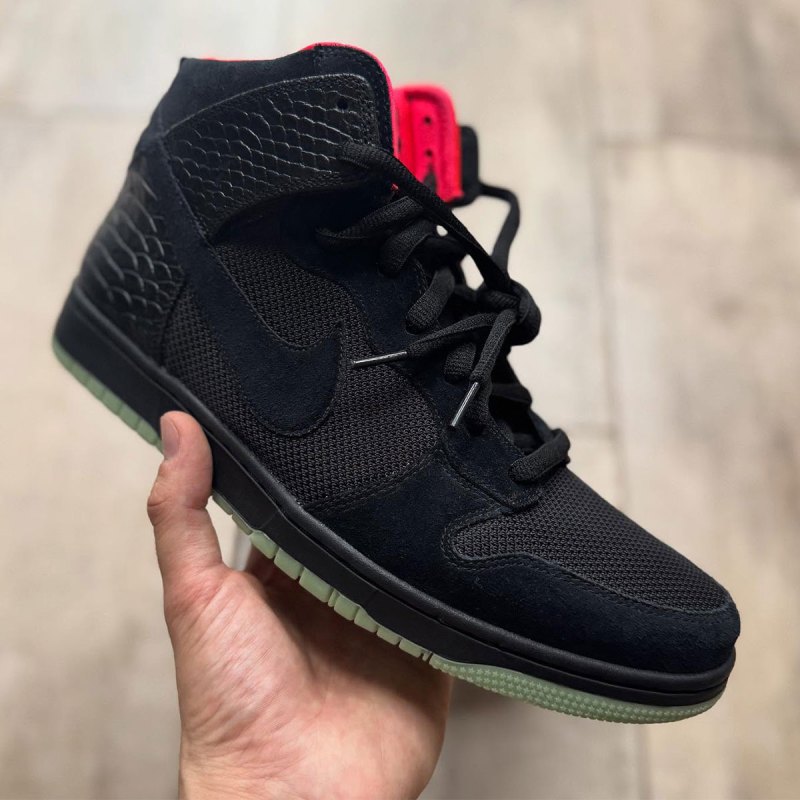 Nike Dunk High Yeezy 2 Solar Red | SneakerNews.com