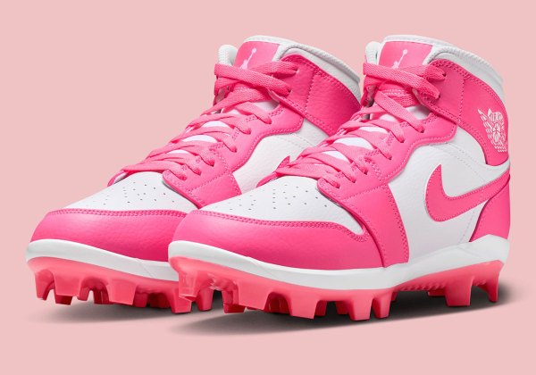 Air Jordan 1 MCS Cleats Digital Pink | SneakerNews.com